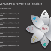 10 Steps Flower Features PowerPoint Template