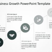 5 Steps Growth Drivers PowerPoint Template