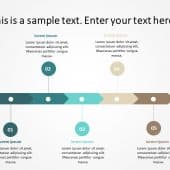 5 Steps Circular Process PowerPoint Template