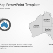 Australia Map 10 PowerPoint Template
