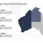 Australia Map 10 PowerPoint Template