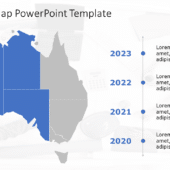 Australia Map 10 PowerPoint Template
