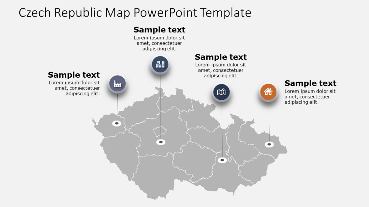 1003+ Free Czech Republic Maps Templates for PowerPoint | SlideUpLift