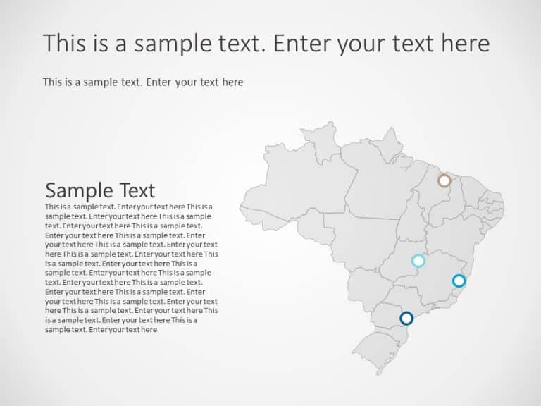Top Brazil Map PowerPoint Templates | Brazil Map PPT Slides and Designs ...