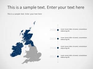 United Kingdom Map PowerPoint Template 7 | Map PowerPoint Templates ...