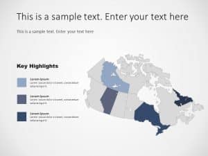 Canada Map PowerPoint Template 5 | Map PowerPoint Templates | SlideUpLift