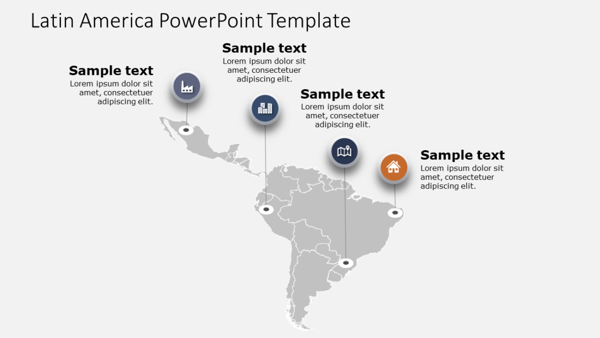 1009+ Free Editable Latin America Maps Templates for PowerPoint ...