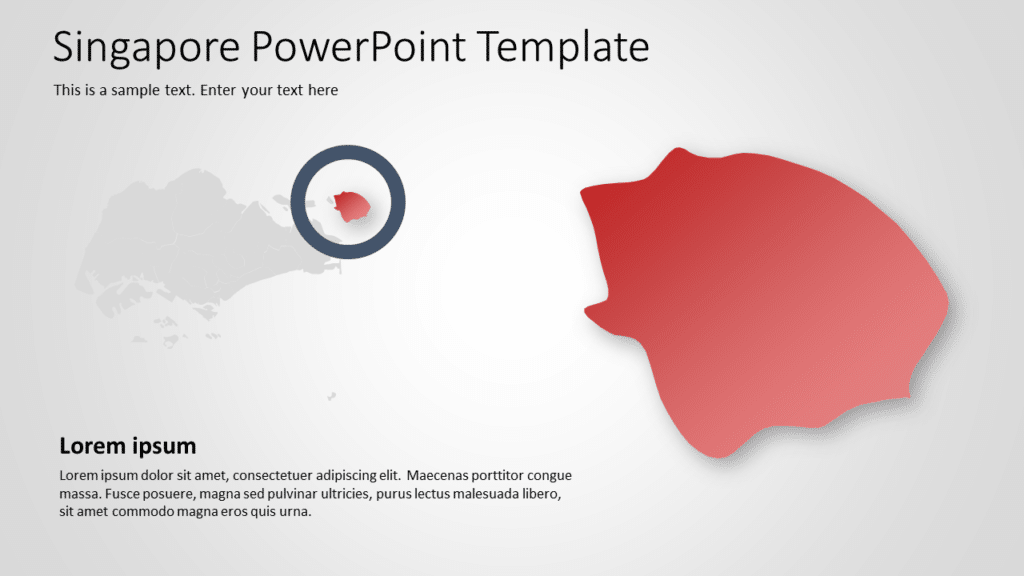 Editable Singapore Maps Templates for PowerPoint | SlideUpLift