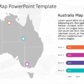 Australia Map 10 PowerPoint Template