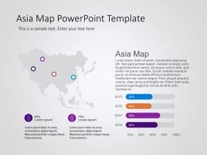 Asia Map PowerPoint Template 9 | Map PowerPoint Templates | SlideUpLift