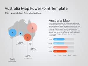 Australia Map PowerPoint Template 2 | Map PowerPoint Templates ...