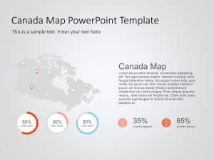 Canada Map PowerPoint Template 5 | Map PowerPoint Templates | SlideUpLift