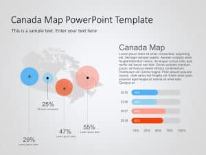 Canada Map PowerPoint Template 5 | Map PowerPoint Templates | SlideUpLift