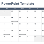 Calendar 2020 Detailed PowerPoint Template