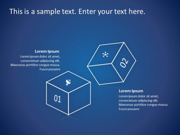 Download 2 Steps 3D PowerPoint Template PPT