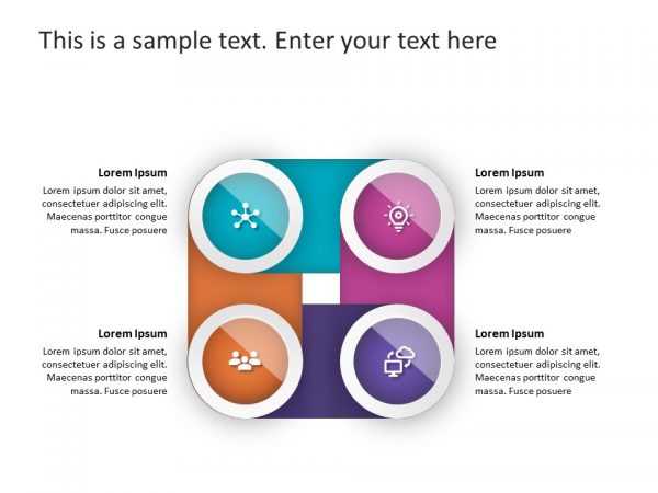 Editable Quadrant Shape Templates For PowerPoint | SlideUpLift