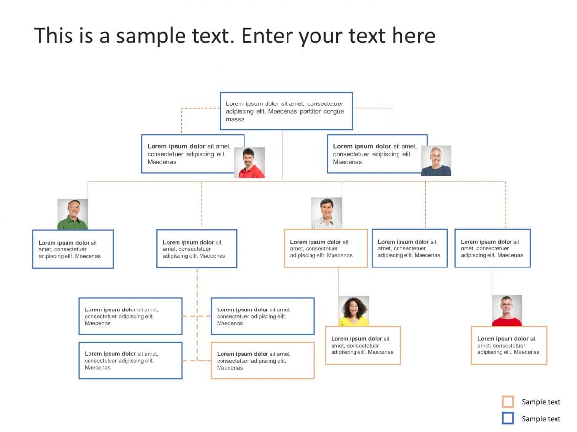 Org Chart 25 PowerPoint Template | SlideUpLift