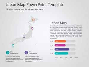 Japan Map PowerPoint Template 2 | Map PowerPoint Templates | SlideUpLift