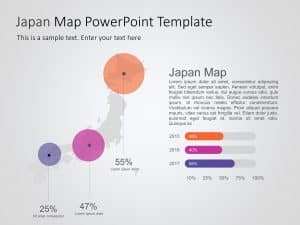 Japan Map PowerPoint Template 2 | Map PowerPoint Templates | SlideUpLift