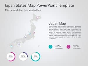 Japan Map PowerPoint Template 2 | Map PowerPoint Templates | SlideUpLift