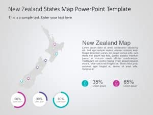 New Zealand Map PowerPoint Template 3 | Map PowerPoint Templates ...