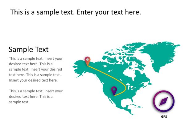 Map Location Direction Icon 2 | Map Icon Templates | SlideUpLift