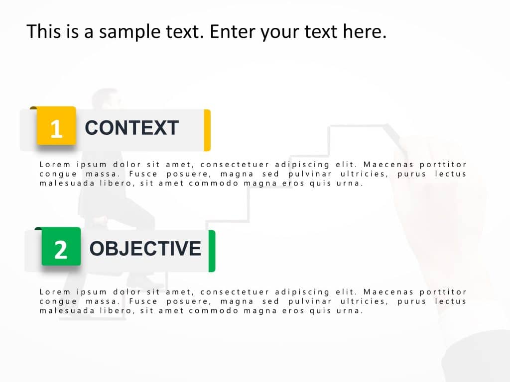 2 Steps Agenda 2 PowerPoint Template