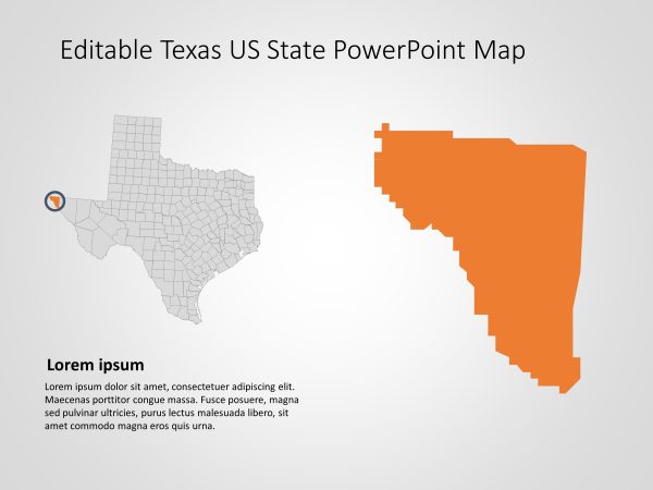 Editable Texas Maps Templates for PowerPoint | SlideUpLift