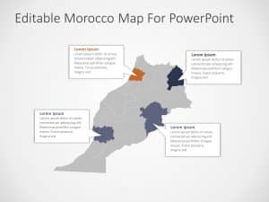 Morocco Map PowerPoint 6 | Morocco Map Templates | SlideUpLift