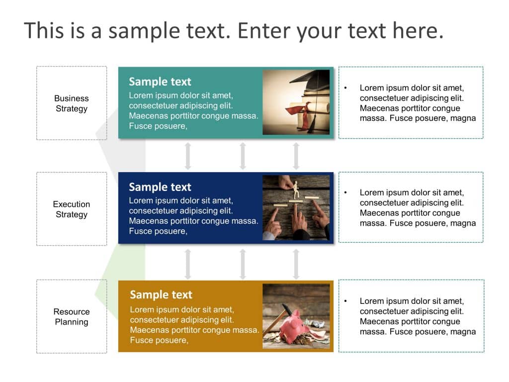 3 Stages List PowerPoint Template