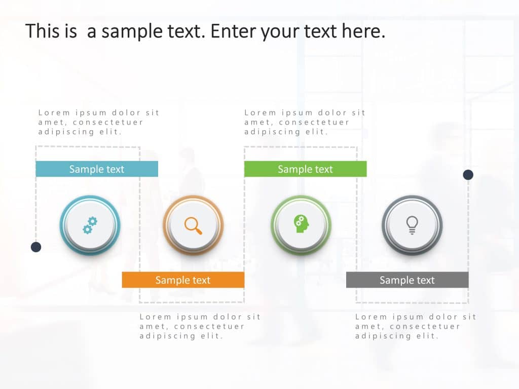 4 Steps Process Flow PowerPoint Template