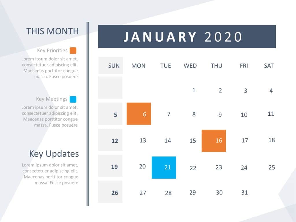 Calendar 2020 PowerPoint Template