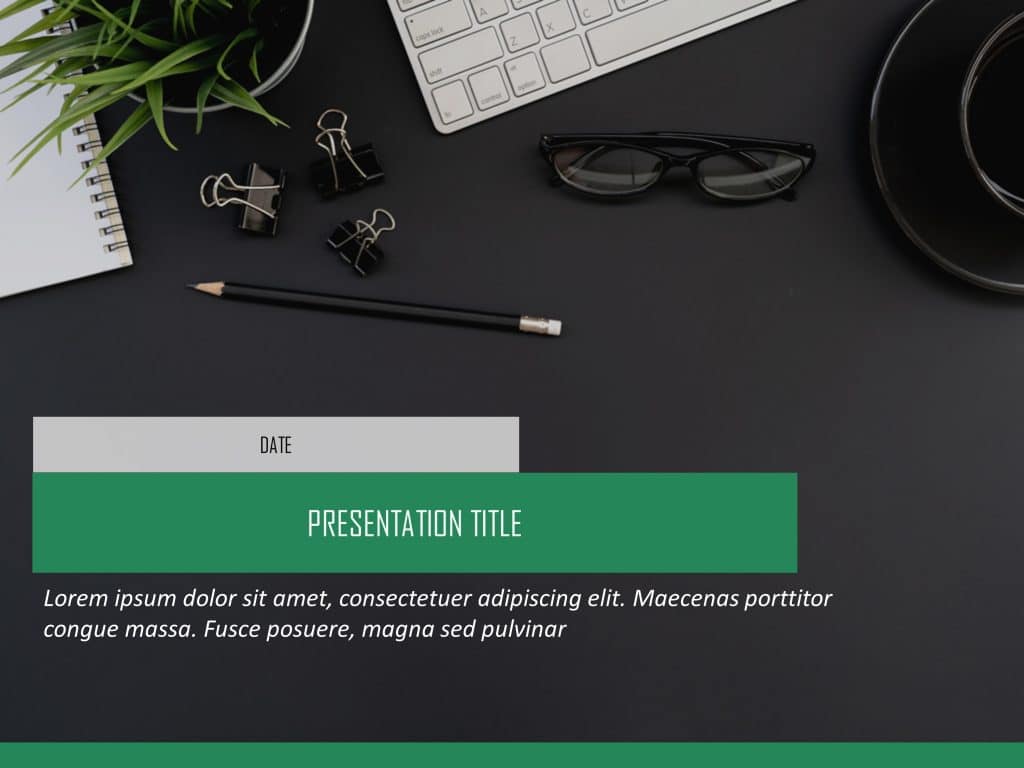 Business Presentation Cover Slide PowerPoint Template | SlideUpLift
