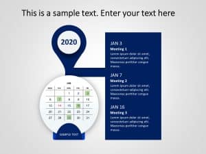 Calendar 2020 PowerPoint Template | SlideUpLift