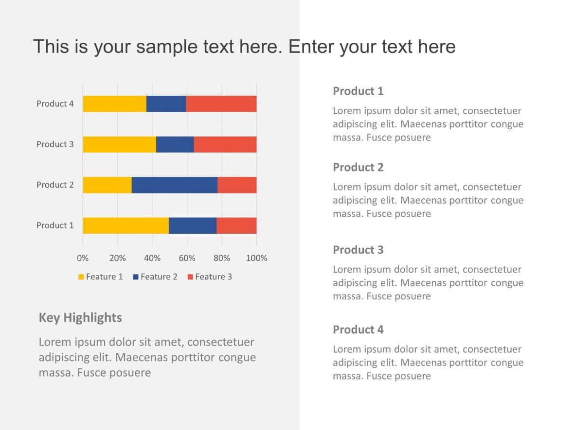 Product Comparison Bar Graphs PowerPoint Template | SlideUpLift