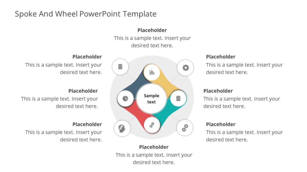 Editable Spoke and Wheel Templates For PowerPoint | SlideUpLift