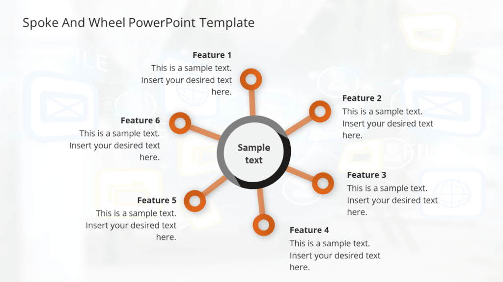 Editable Hub and Spokes Templates for PowerPoint | SlideUpLift