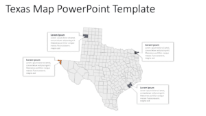 Editable Texas Maps Templates for PowerPoint | SlideUpLift