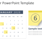 Calendar 2020 Detailed PowerPoint Template