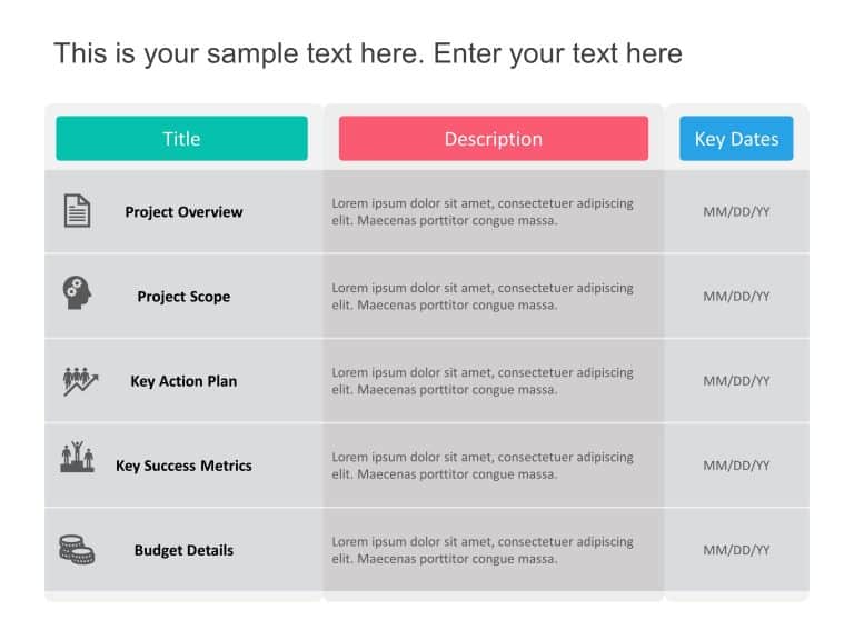 Project Brief PowerPoint Template SlideUpLift