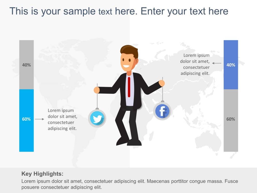 Business Facts Statistics PowerPoint Template