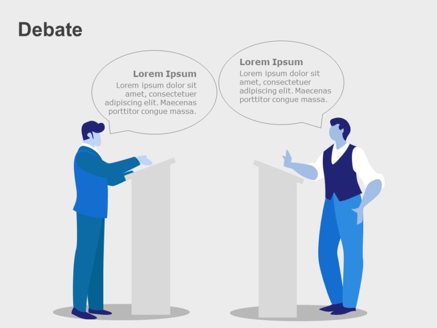 Debate PowerPoint Template | SlideUpLift