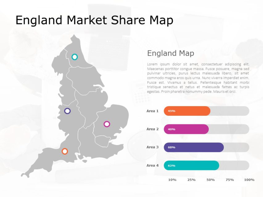 England Map PowerPoint Template 01 | SlideUpLift