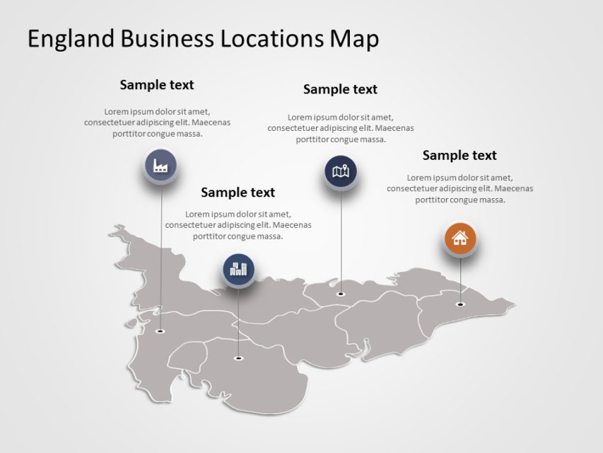 England Map PowerPoint Template 02 | SlideUpLift