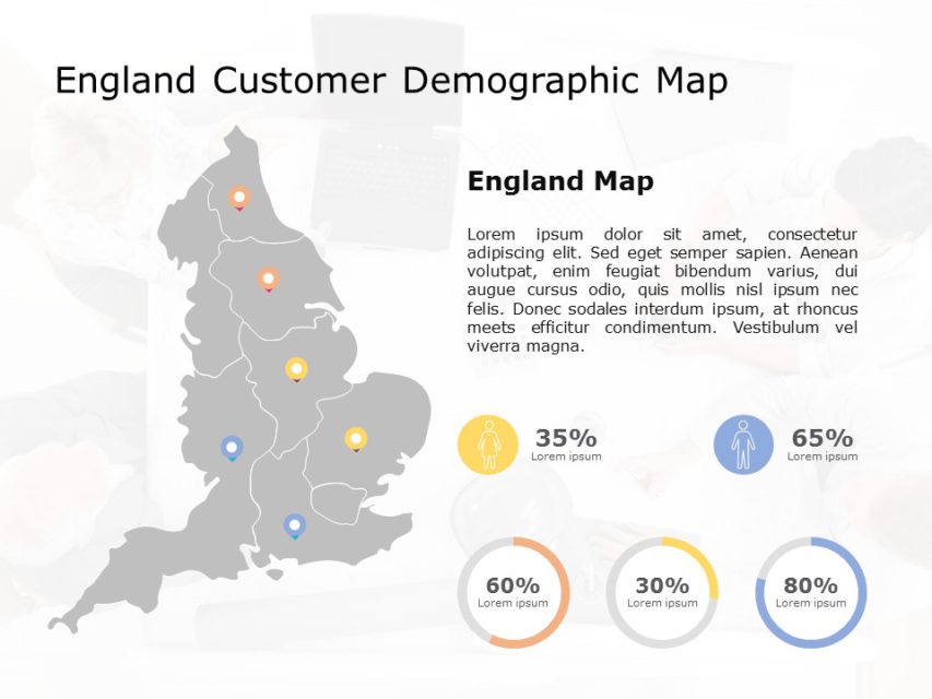 England Map PowerPoint Template 07 | SlideUpLift