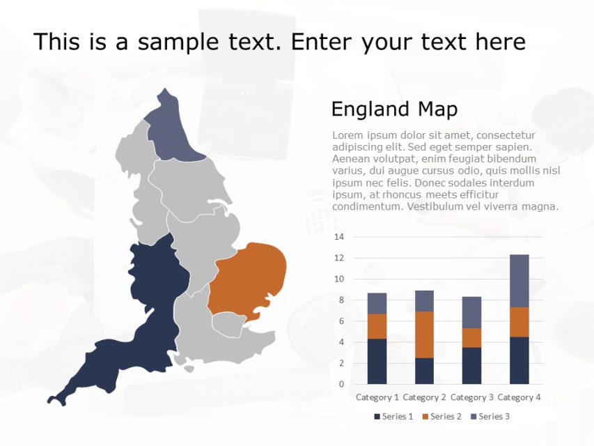 England Map PowerPoint Template 07 | SlideUpLift