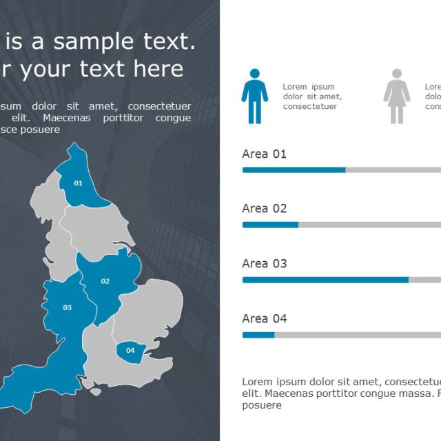 England Map PowerPoint Template 08
