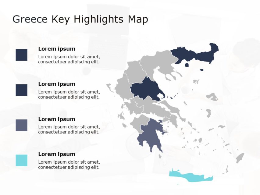 Greece Map PowerPoint Template 08 | SlideUpLift