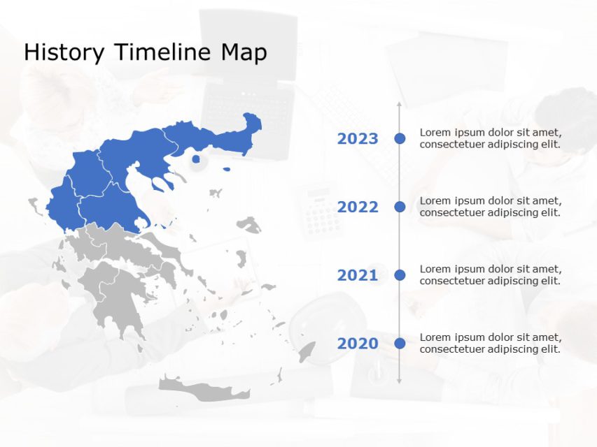 Greece Map PowerPoint Template 08 | SlideUpLift