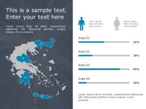 Greece Map PowerPoint Template 08 | SlideUpLift